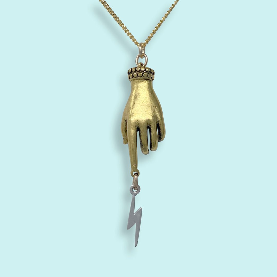 Magicians Hand on Gold Chain Necklace – Ornamental Things